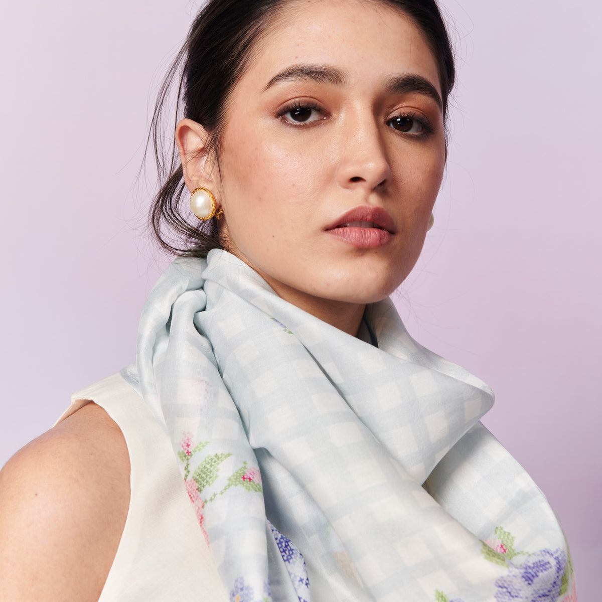 Capri Roses Scarf – Moh India